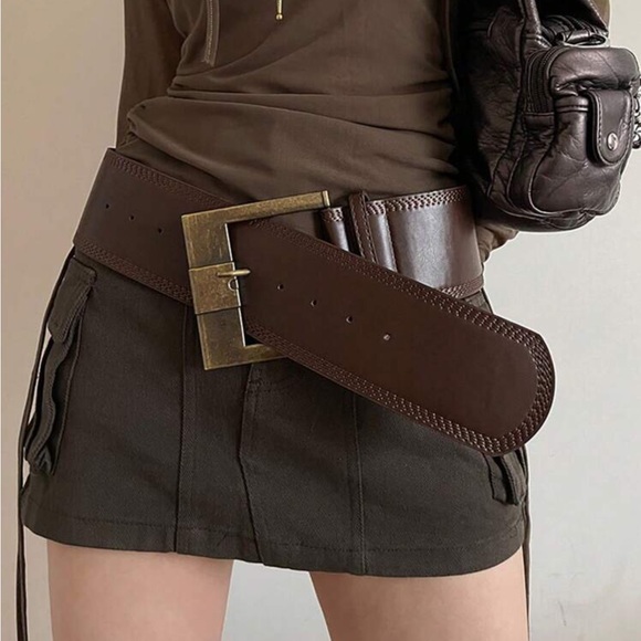 Accessories | Vintage Wide Leather Waist Bellt | Poshmark